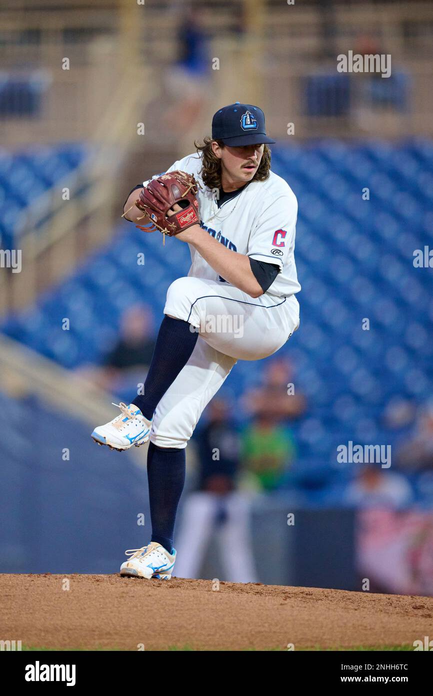 Lake County Captains pitcher Alaska Abney (8) during a Midwest League ...
