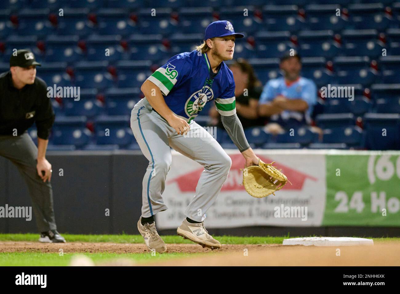 Hartford Yard Goats first baseman Hunter Goodman (16) during an Eastern ...