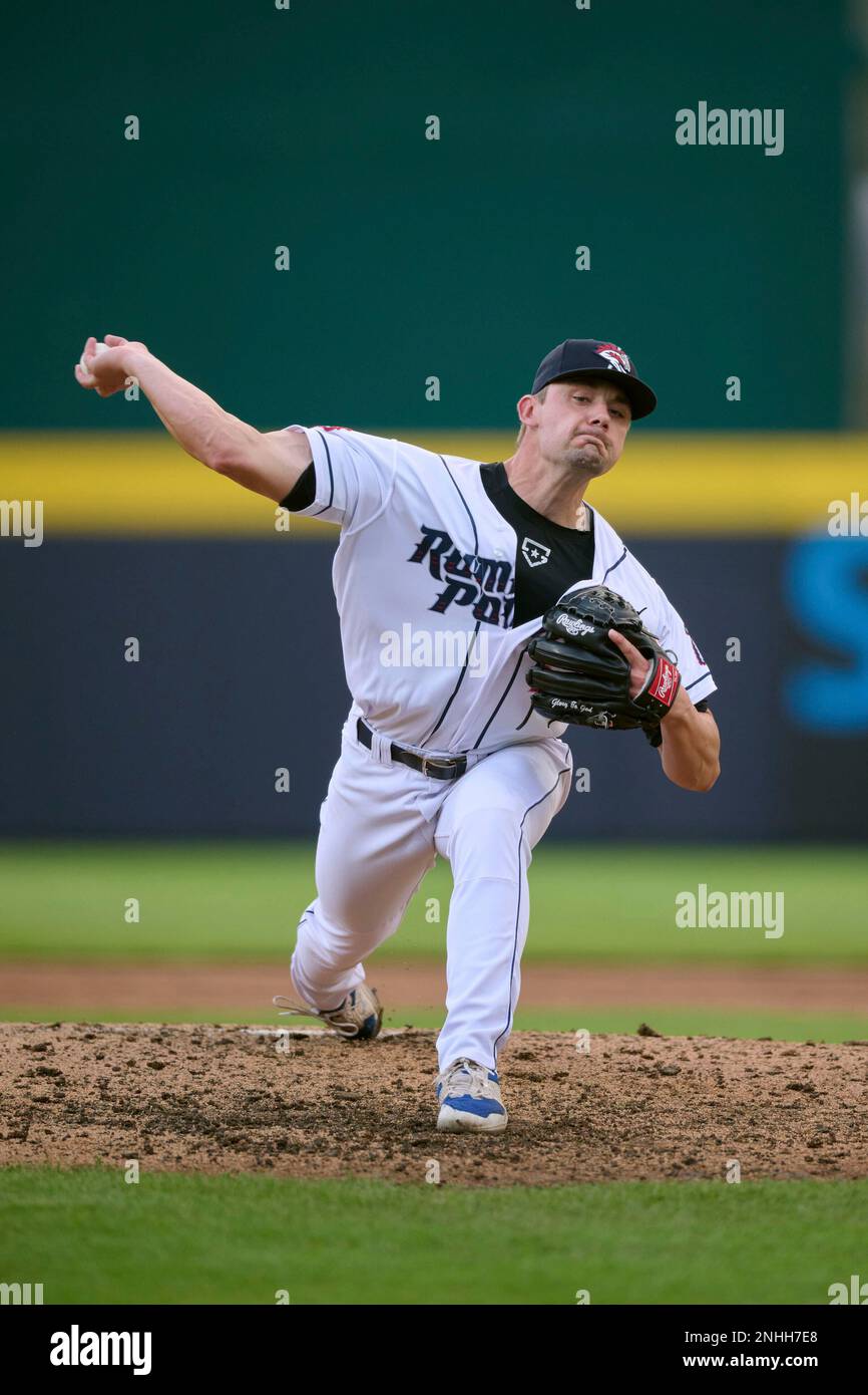 Binghamton Rumble Ponies pitcher Hunter Parsons (18) during an Eastern ...