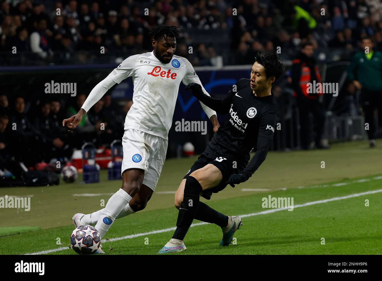 Frankfurt, Germany. 21st Feb, 2023. Andre Frank Anguissa of Napoli ...