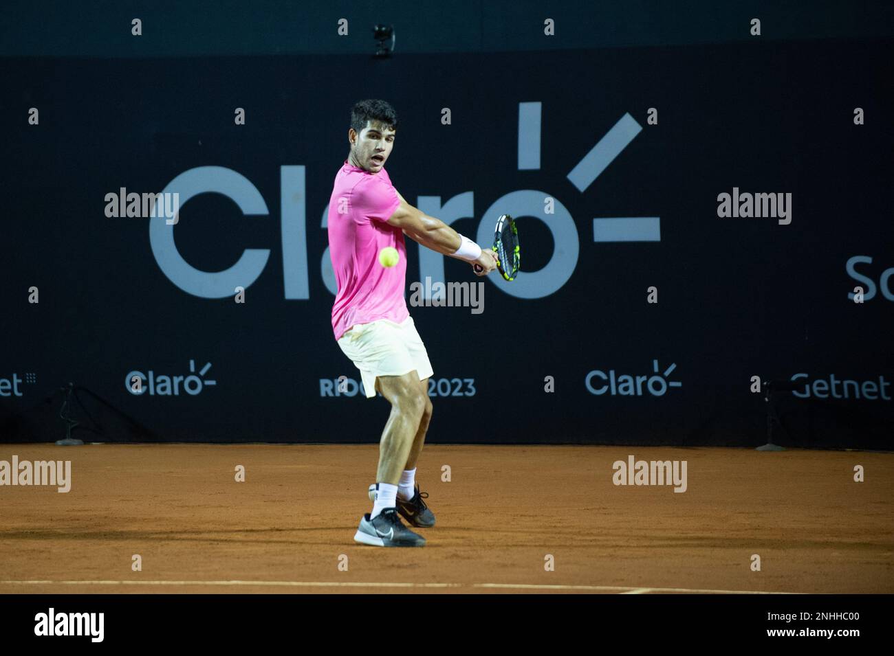 Rio De Janeiro, Brazil. 21st Feb, 2023. Carlos Alcarez (ESP) in a main ...