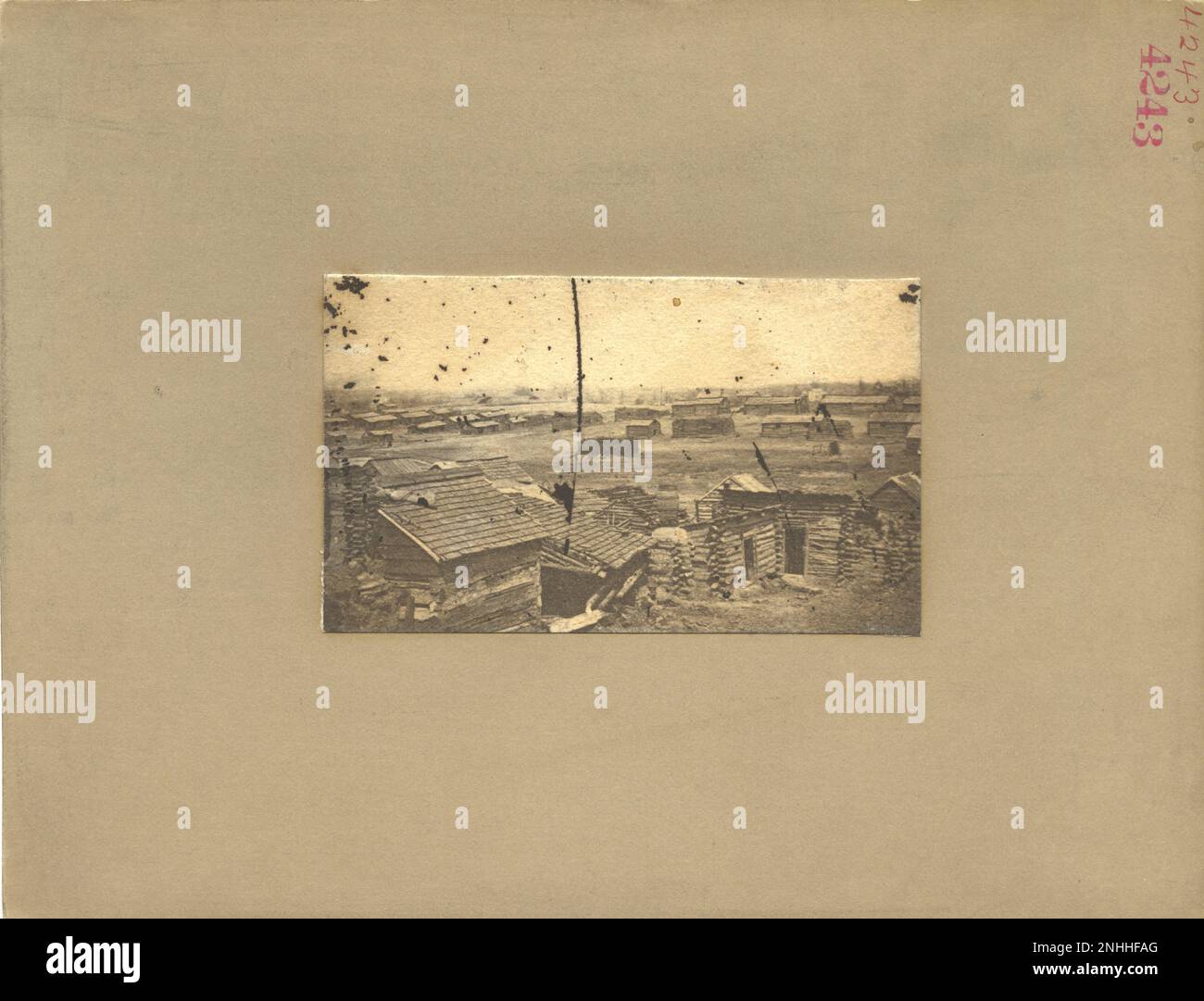 Huts. Abandoned winter quarters at Centerville, Virginia, 1862 19th ...