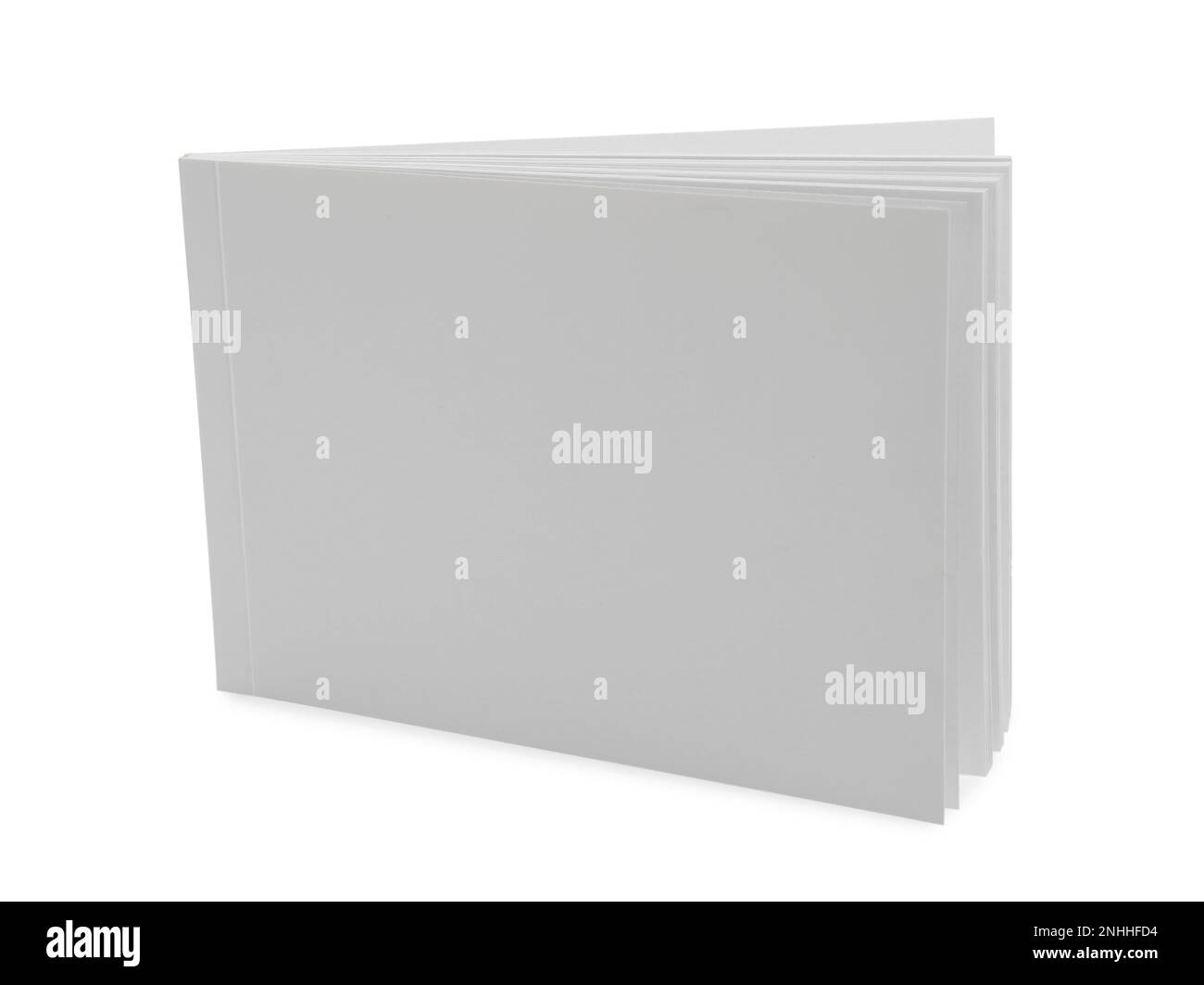 Blank paper brochure isolated on white. Mockup for design Stock Photo ...