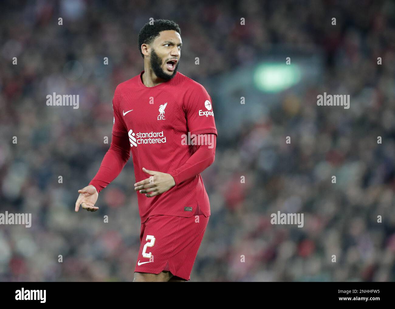 Joe gomez of liverpool reacts hi-res stock photography and images - Alamy