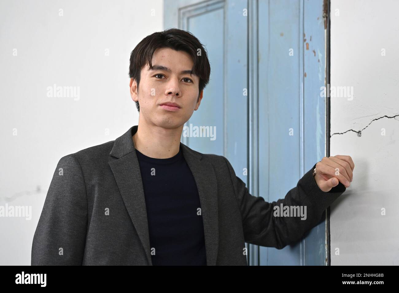 Ao Tanaka, Japan's Football national team player, poses for a photo in ...