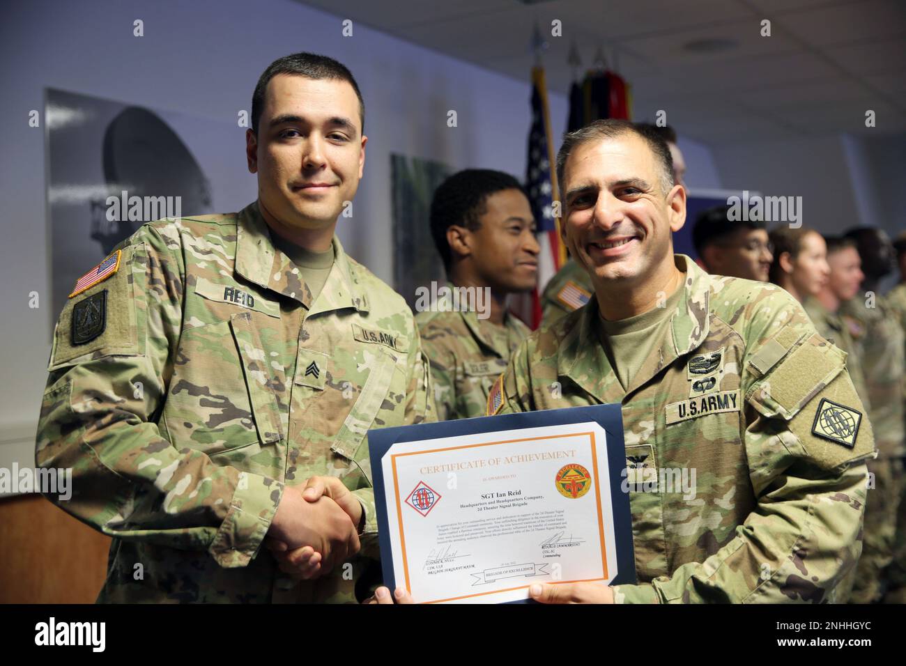 U.S. Army Col. Ronald Iammartino Jr, Commander, 2d Theater Signal ...