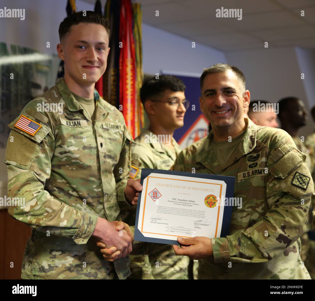 U.S. Army Col. Ronald Iammartino Jr, Commander, 2d Theater Signal ...