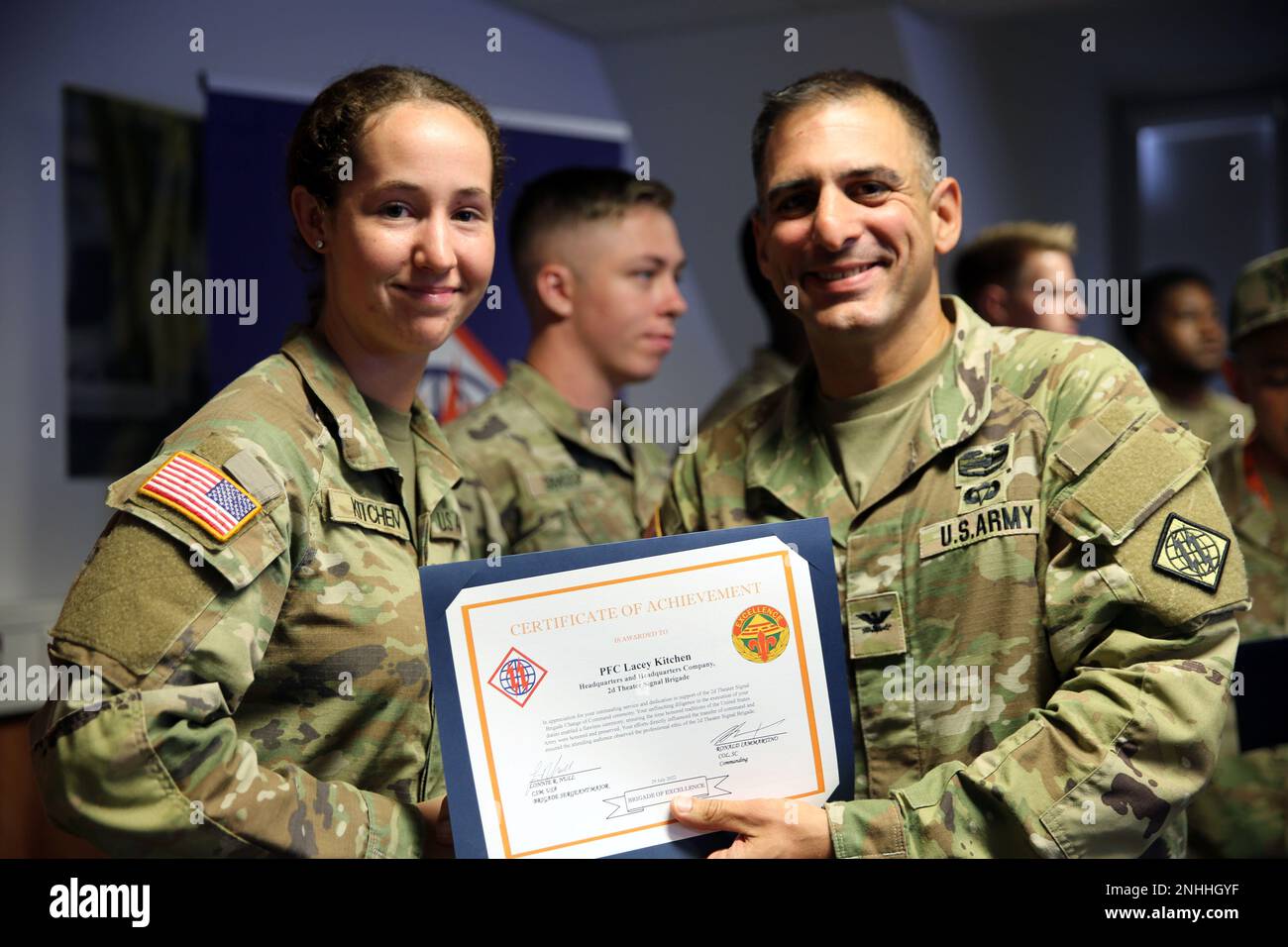 U.S. Army Col. Ronald Iammartino Jr, Commander, 2d Theater Signal ...