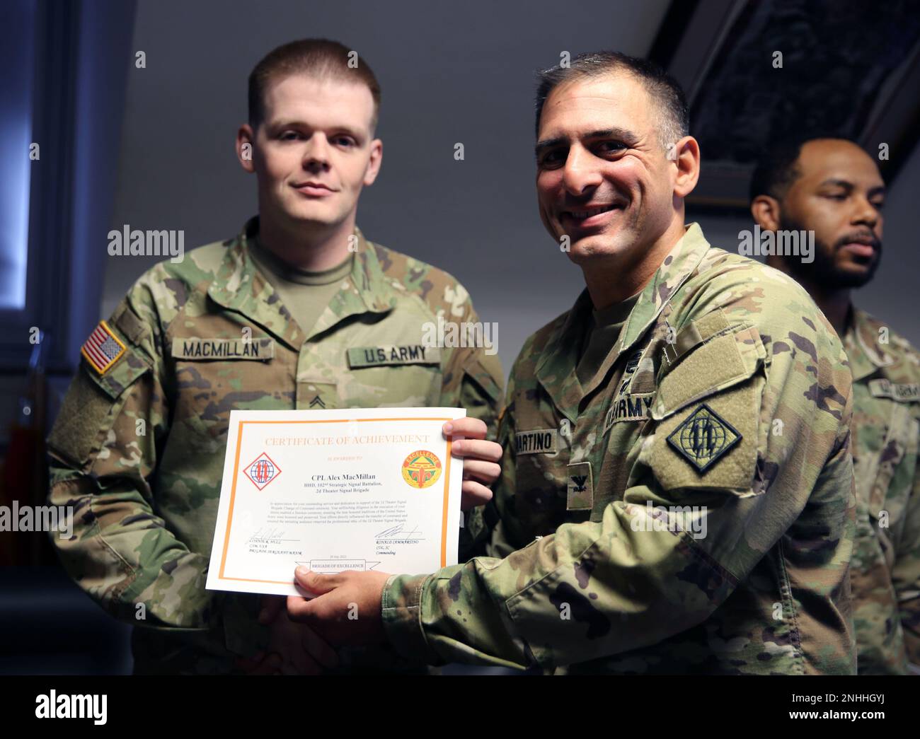 U.S. Army Col. Ronald Iammartino Jr, Commander, 2d Theater Signal ...