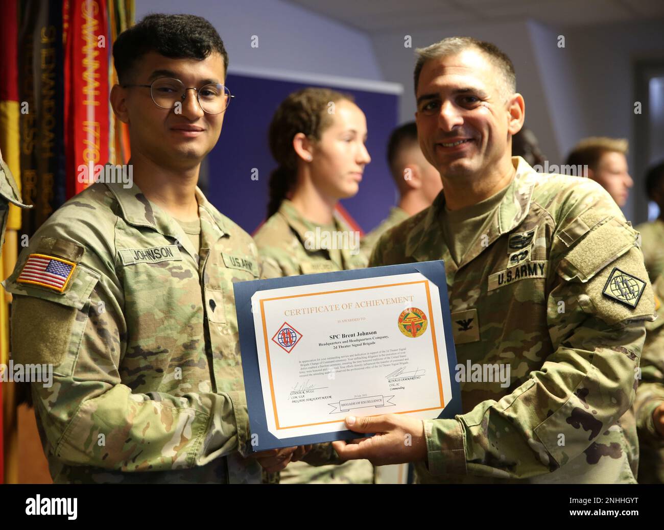 U.S. Army Col. Ronald Iammartino Jr, Commander, 2d Theater Signal ...