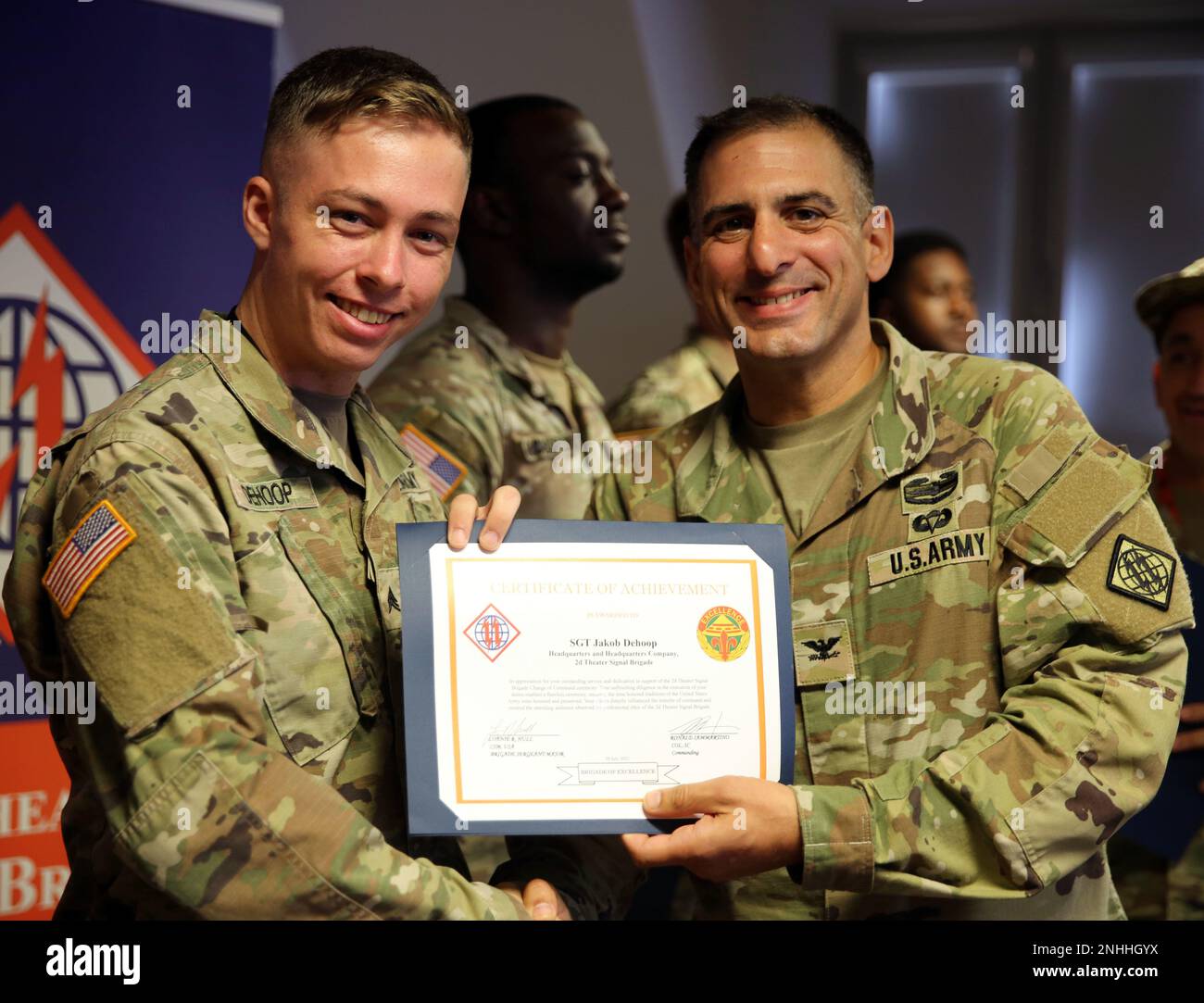 U.S. Army Col. Ronald Iammartino Jr, Commander, 2d Theater Signal ...