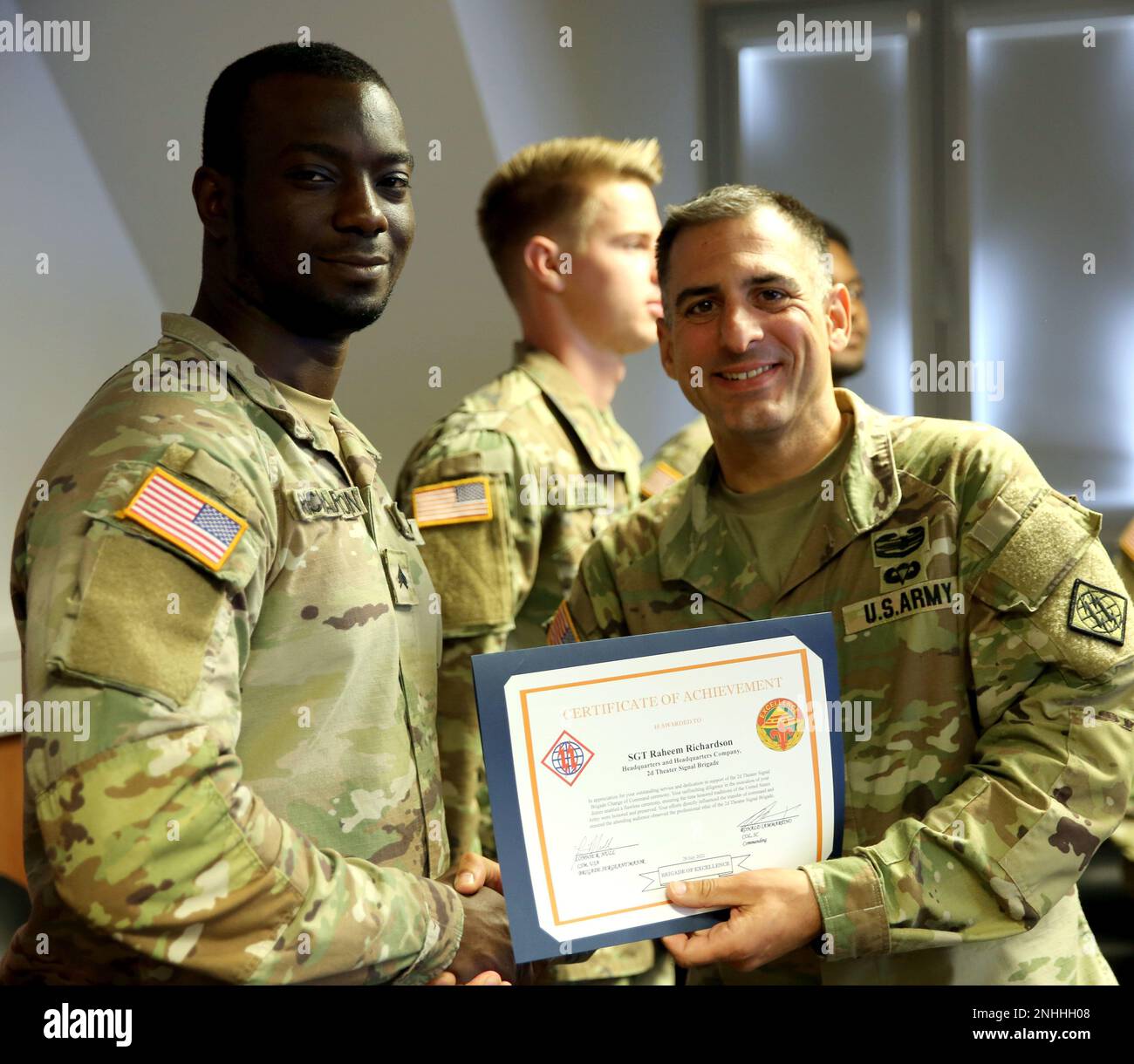 U.S. Army Col. Ronald Iammartino Jr, Commander, 2d Theater Signal ...