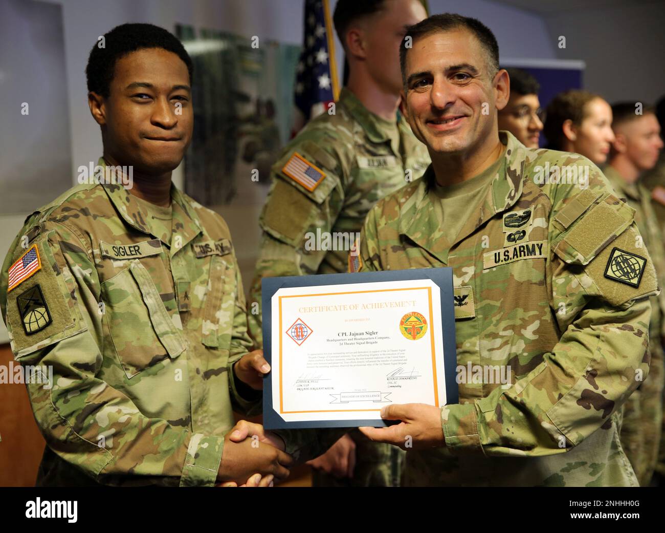 U.S. Army Col. Ronald Iammartino Jr, Commander, 2d Theater Signal ...
