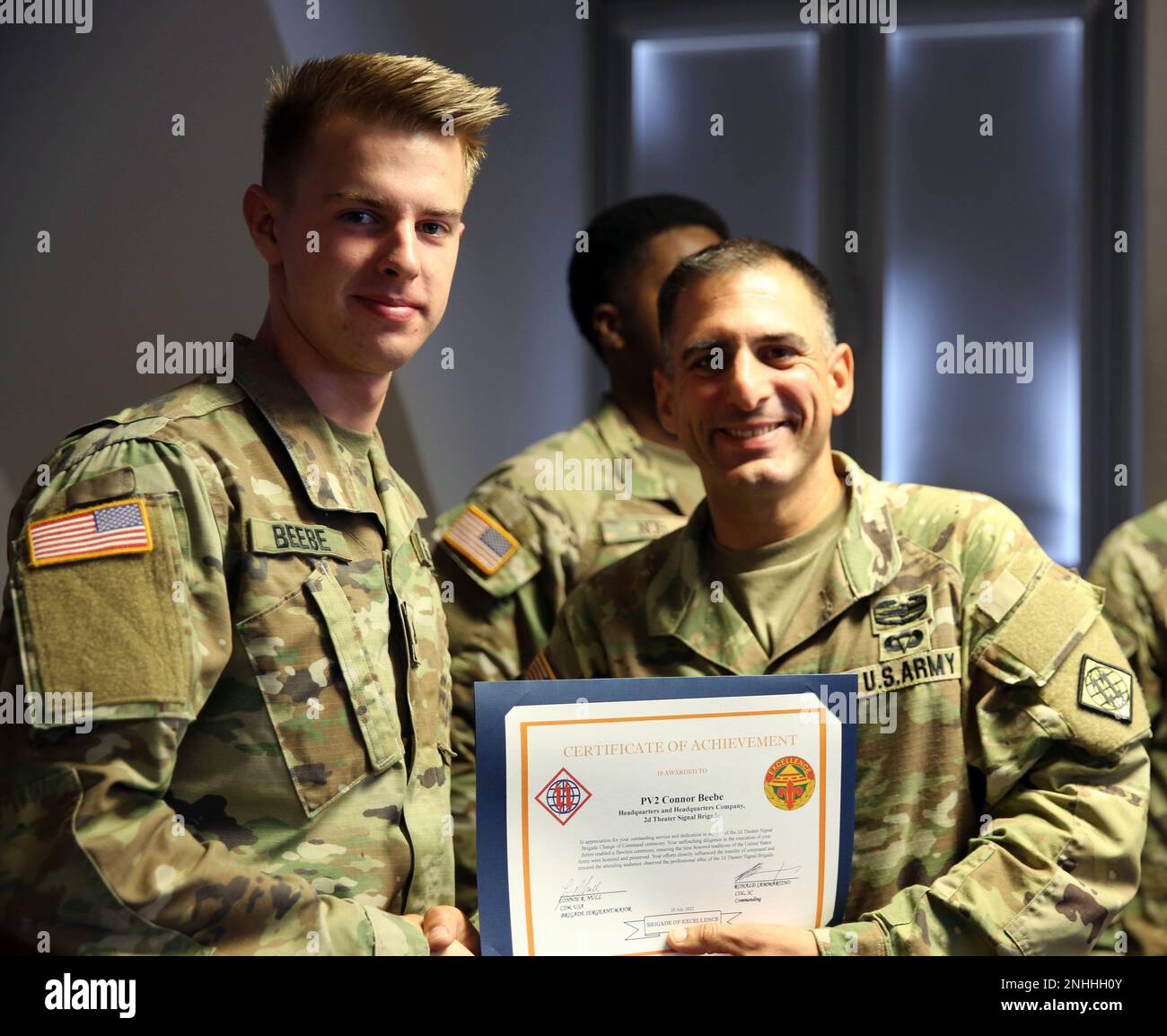U.S. Army Col. Ronald Iammartino Jr, Commander, 2d Theater Signal ...