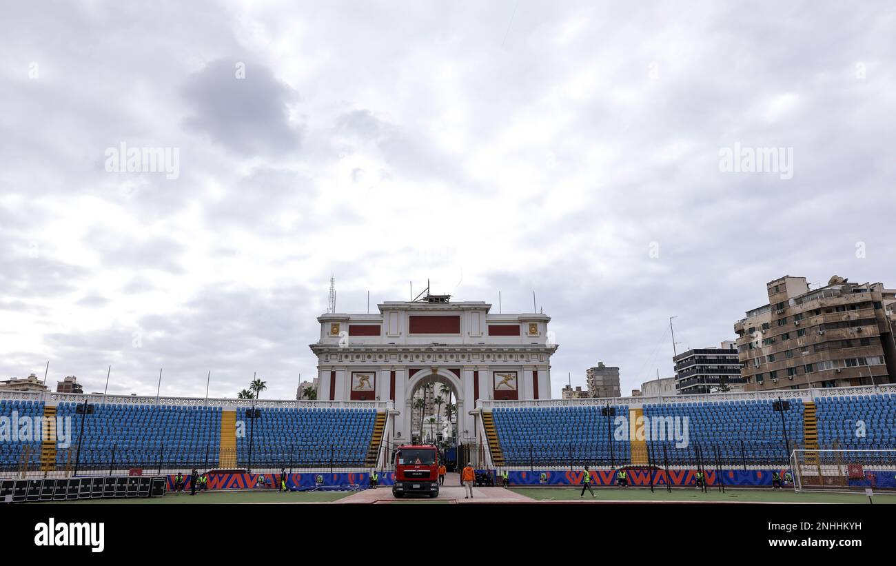 Egypt, Alexandria - 21 February 2023 - A general view of the Alexandria ...