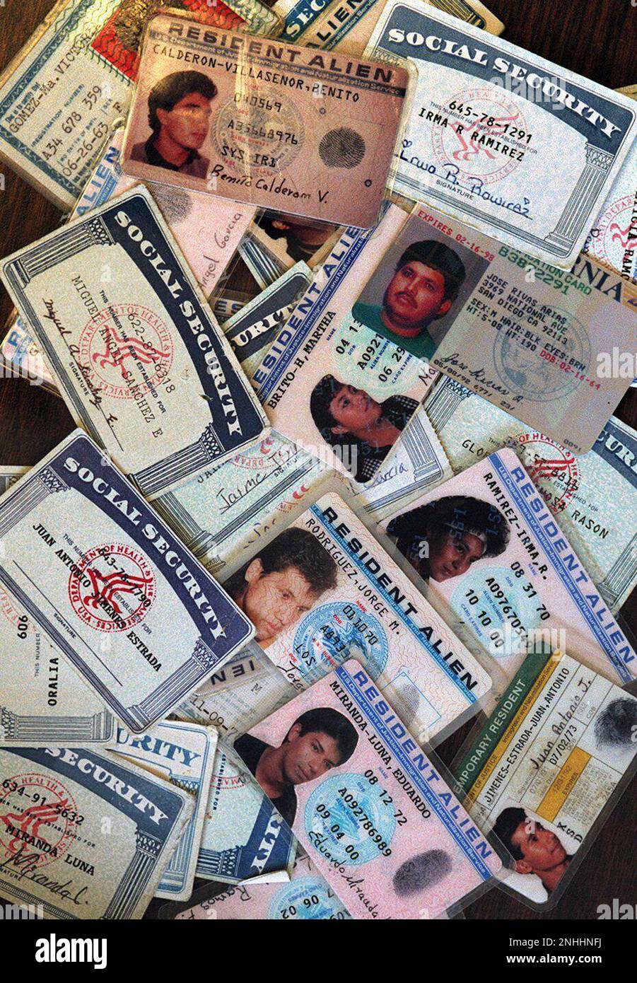 UNITED WE STAND : THE IMMIGRATION BACKLASH SERIES / A PILE OF FORGED ...