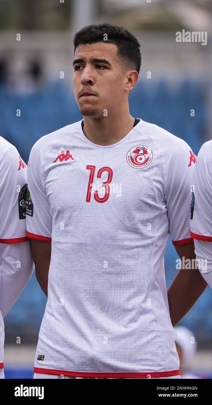 Egypt, Alexandria - 21 February 2023 - Mohamed Wael Derbali of Tunisia U20 during the ...