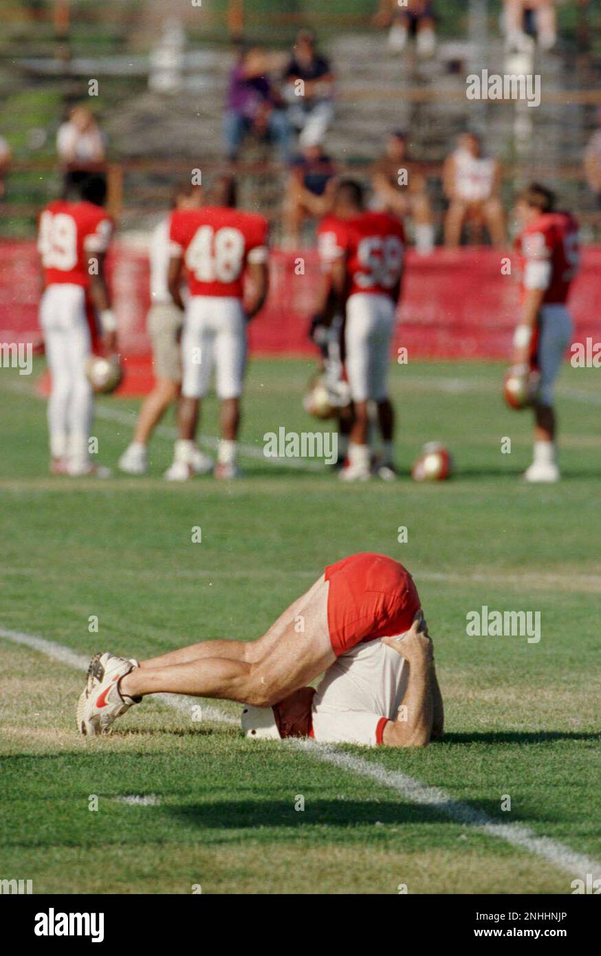 49ERS BOBB/C/22JUL97/SP/MACOR Offensive line coach Bobb McKittrick ...