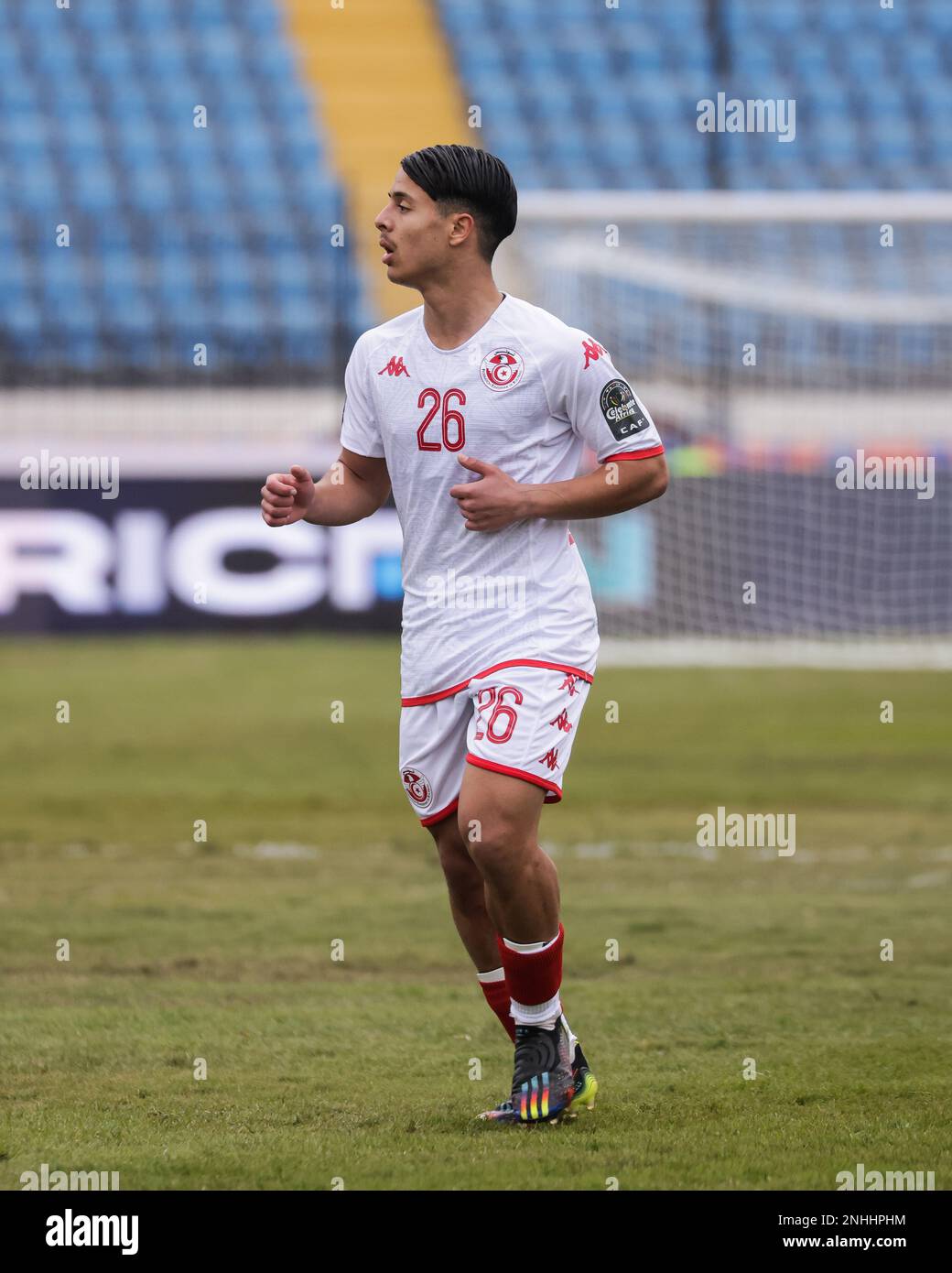 Egypt, Alexandria - 21 February 2023 - Chaim El Djebali of Tunisia U20 ...