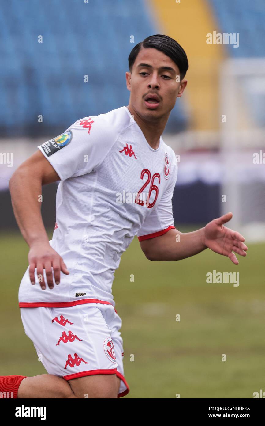 Egypt, Alexandria - 21 February 2023 - Chaim El Djebali of Tunisia U20 ...