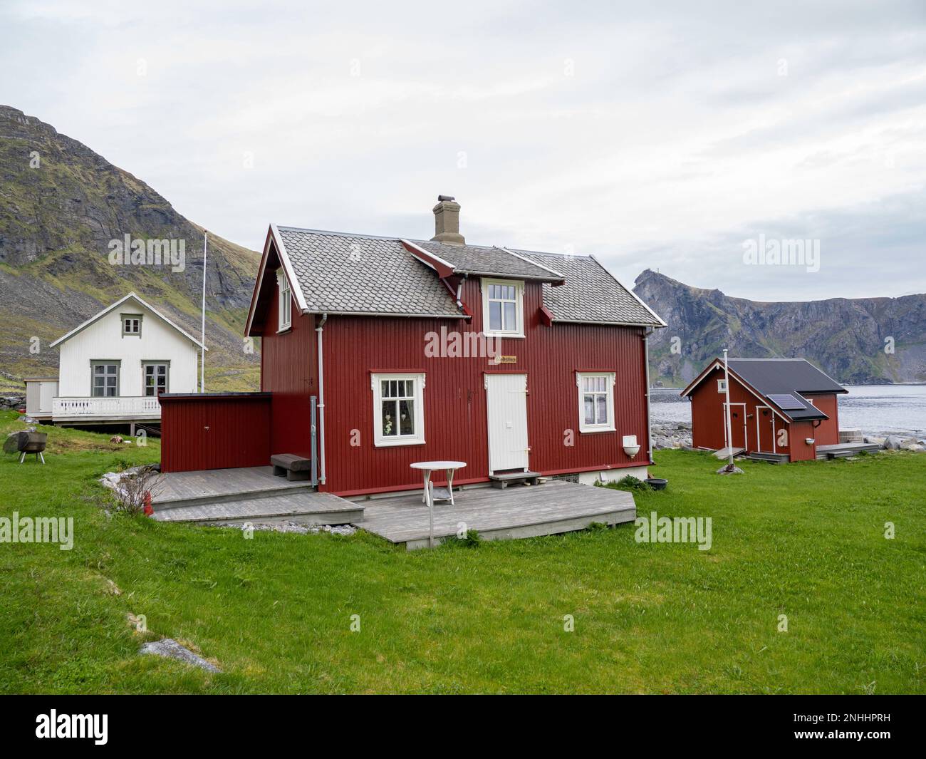 The summer only former fishing village of Mastad, on the island of ...