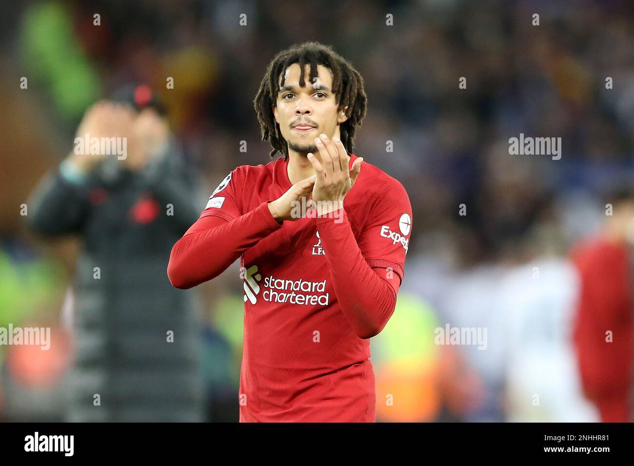 Liverpool, UK. 21st Feb, 2023. Trent Alexander-Arnold of Liverpool ...