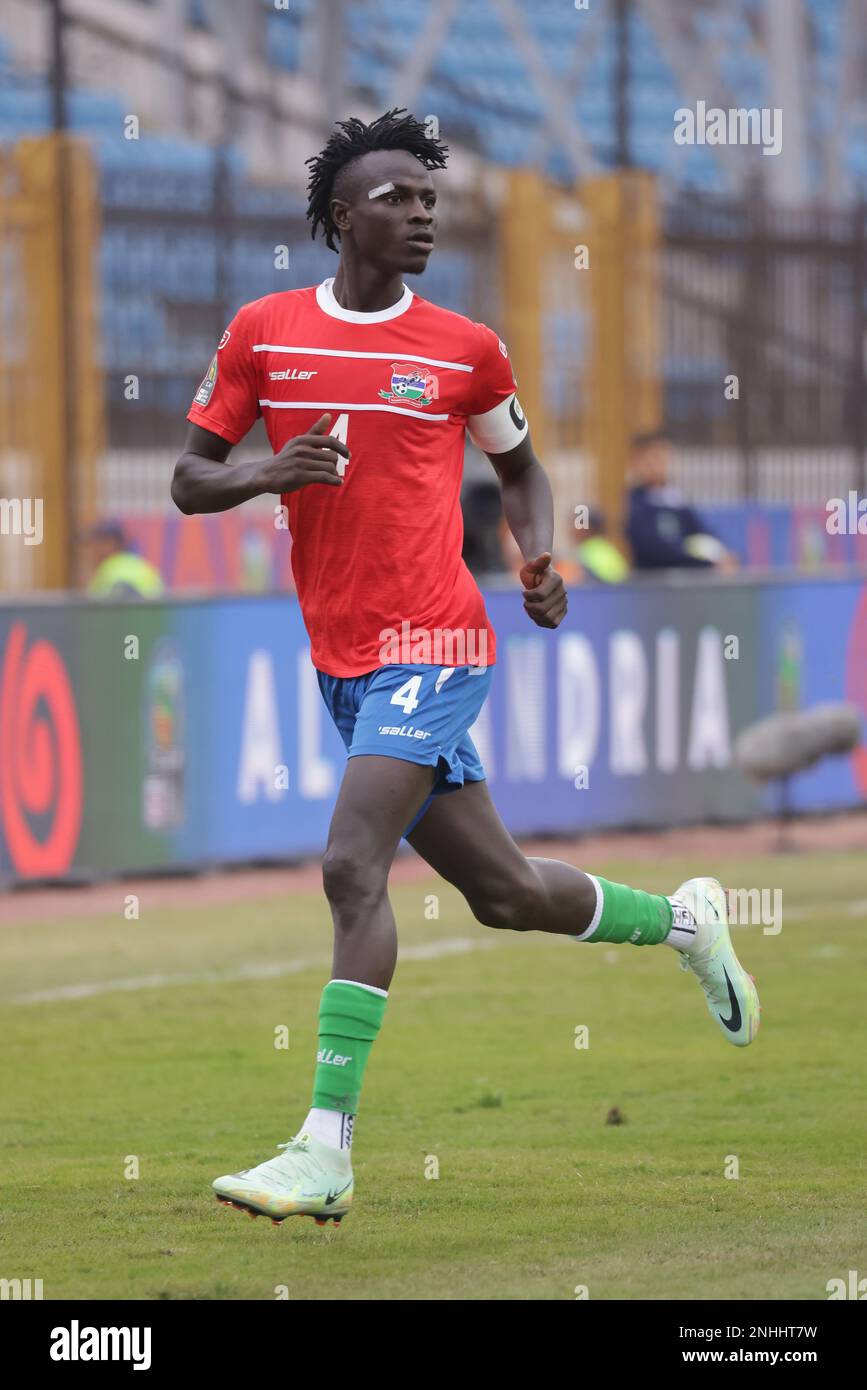Egypt, Alexandria - 21 February 2023 - Alagie Saine of Gambia U20 ...