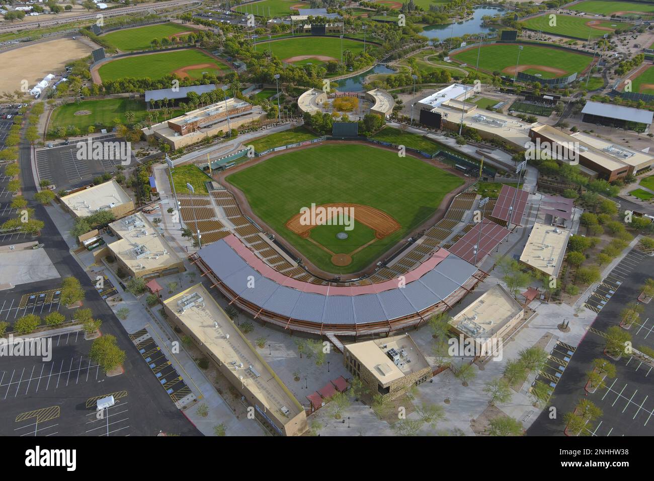 A general overall view of the Camelback Ranch stadium and baseball ...