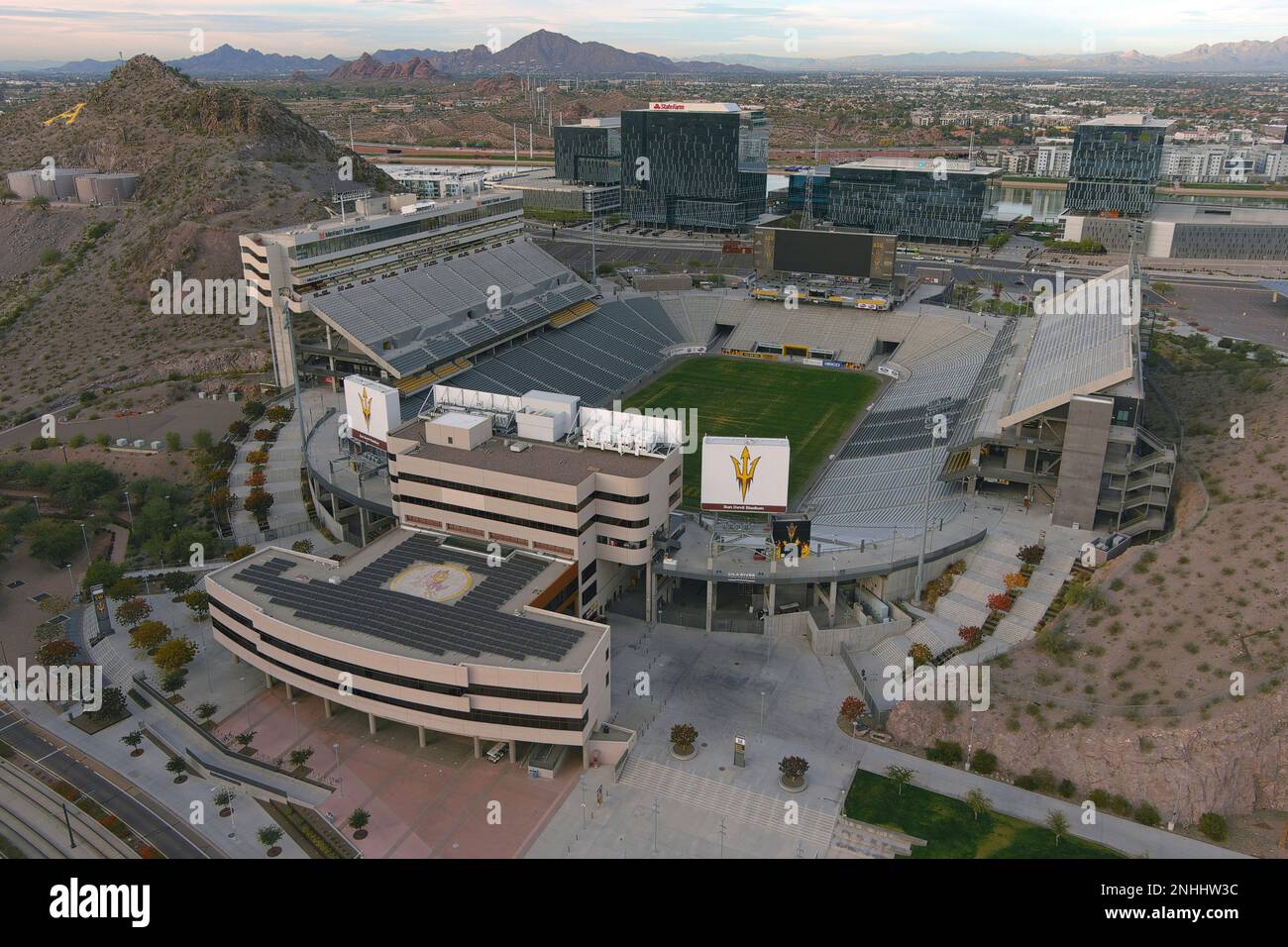 A general overall aerial view of Sun Devil Stadium, Monday, Dec. 26 ...