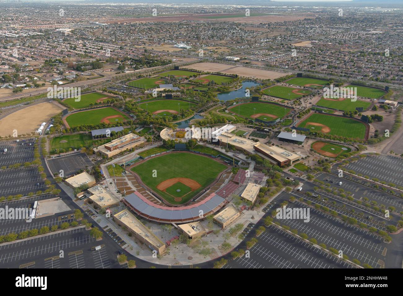 A general overall view of the Camelback Ranch stadium and baseball ...