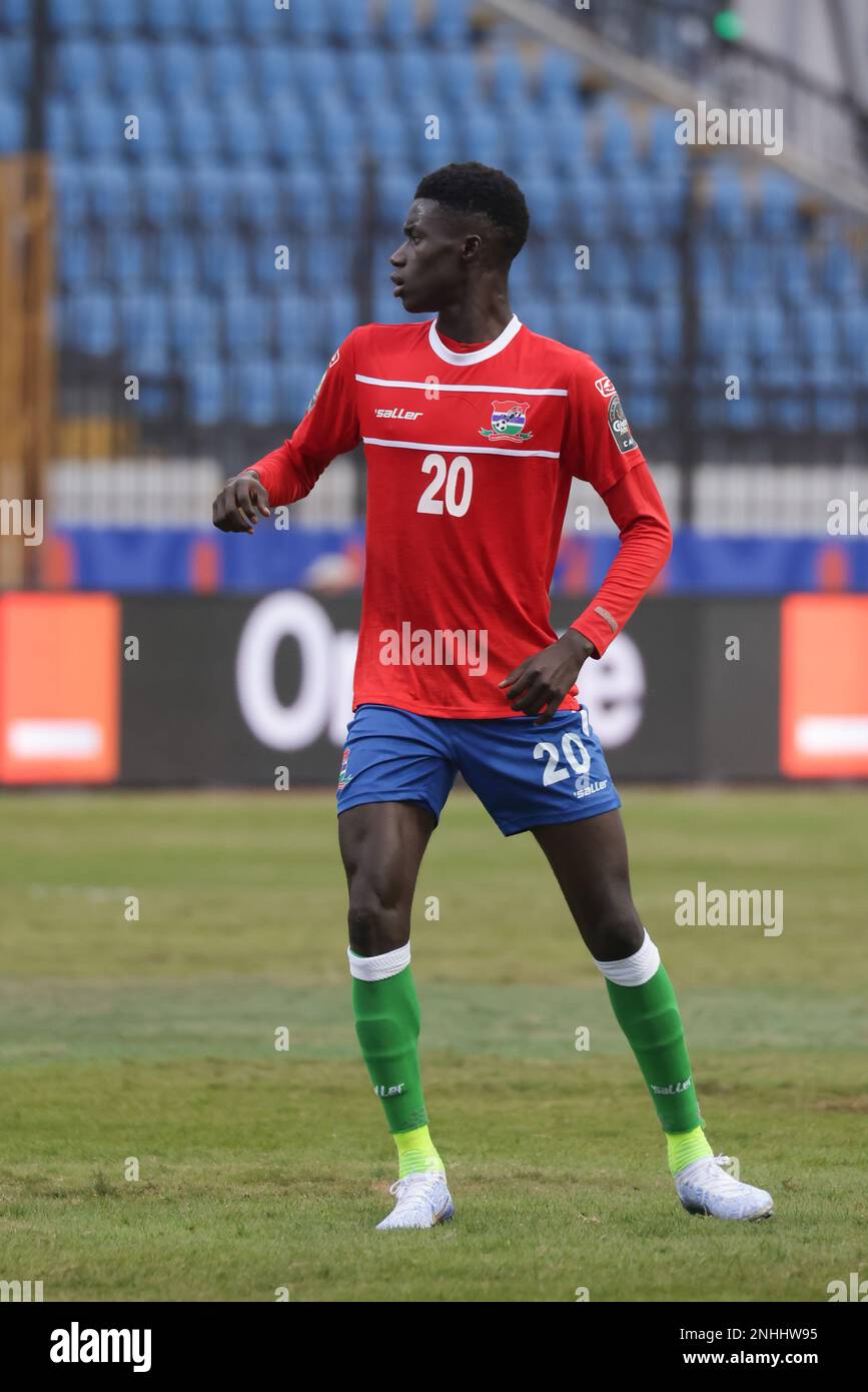 Egypt, Alexandria - 21 February 2023 - Adama Bojang of Gambia U20 ...