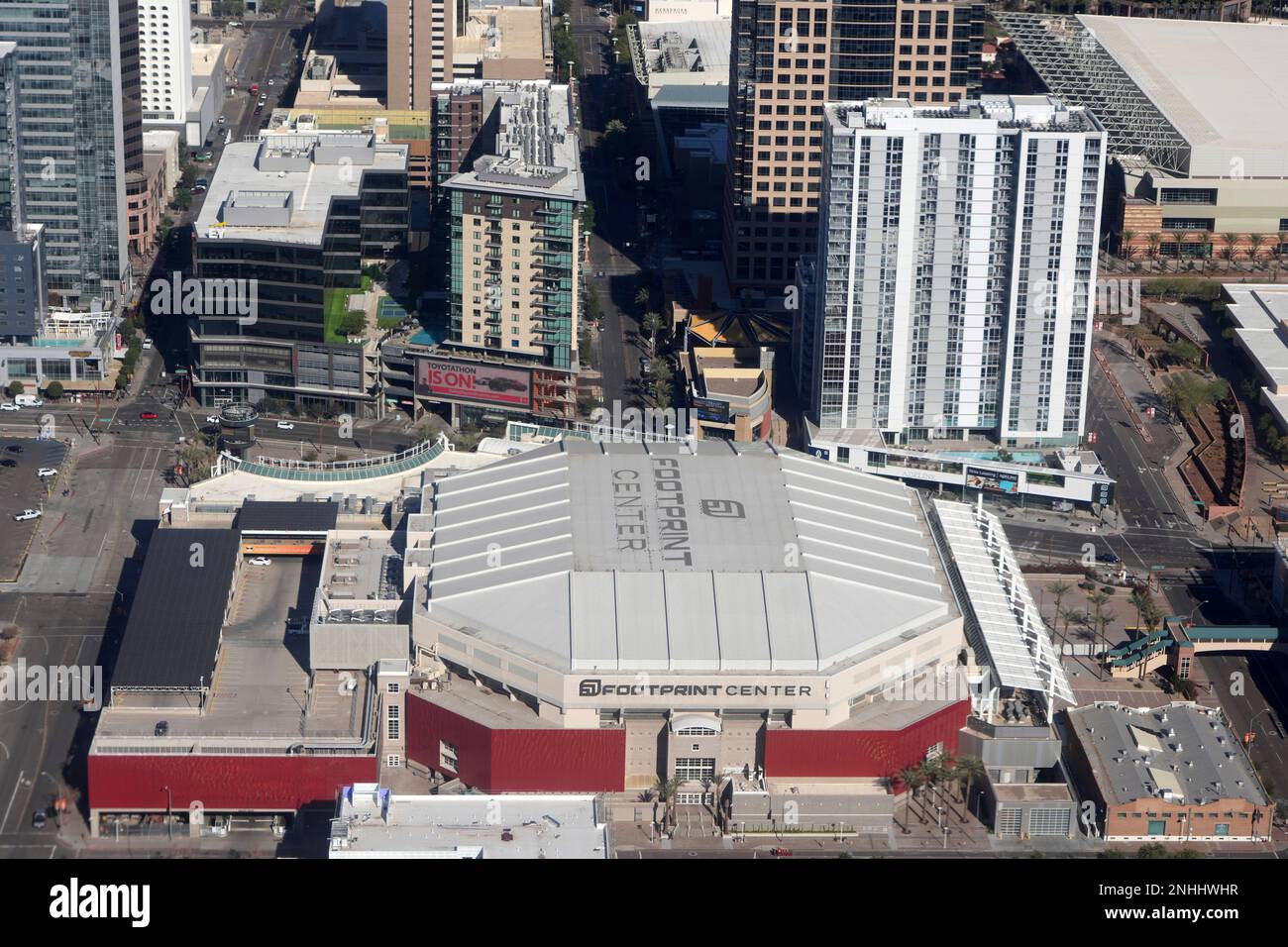 A general overall aerial view of the Footprint Center, Monday, Dec. 26 ...