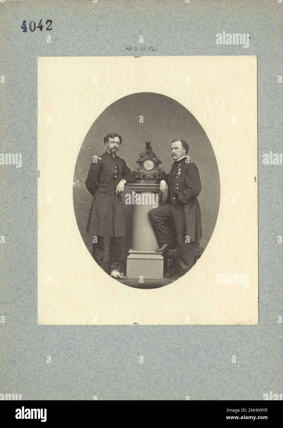 Gen. Charles Ewing with Major Commagee 19th Century Mathew Brady ...