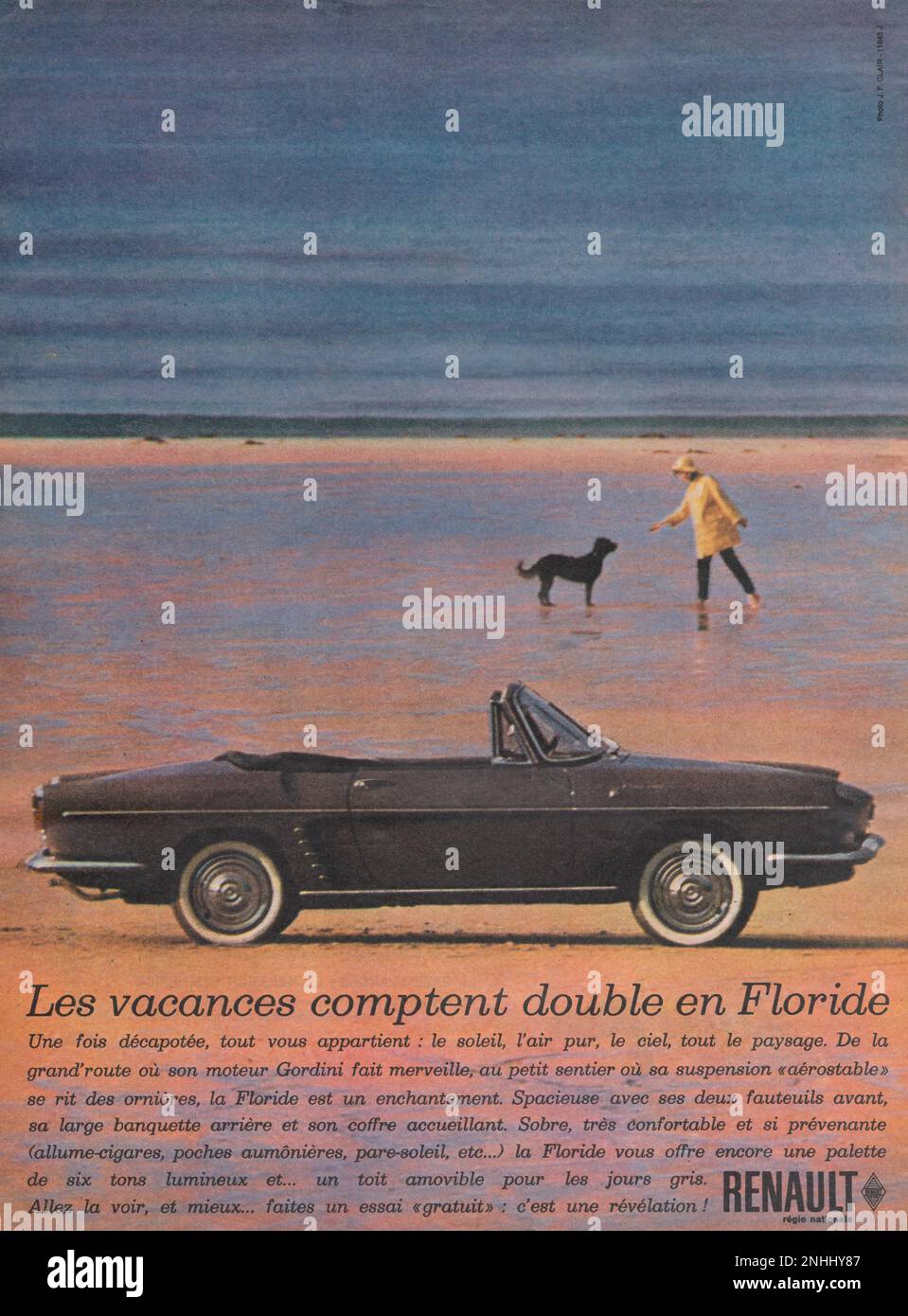 Renault florida french vintage magazine advertisement renault florida ...