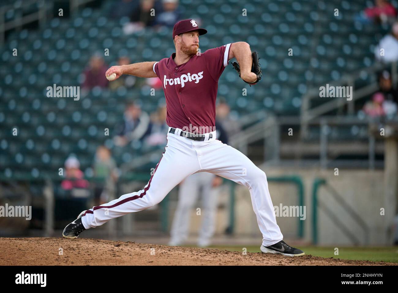 Lehigh Valley IronPigs pitcher Michael Kelly (16) during an International League baseball game ...