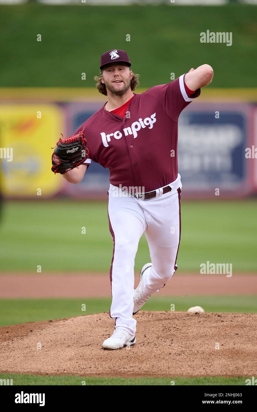 Lehigh Valley IronPigs pitcher Erik Miller (33) during an International League baseball game ...