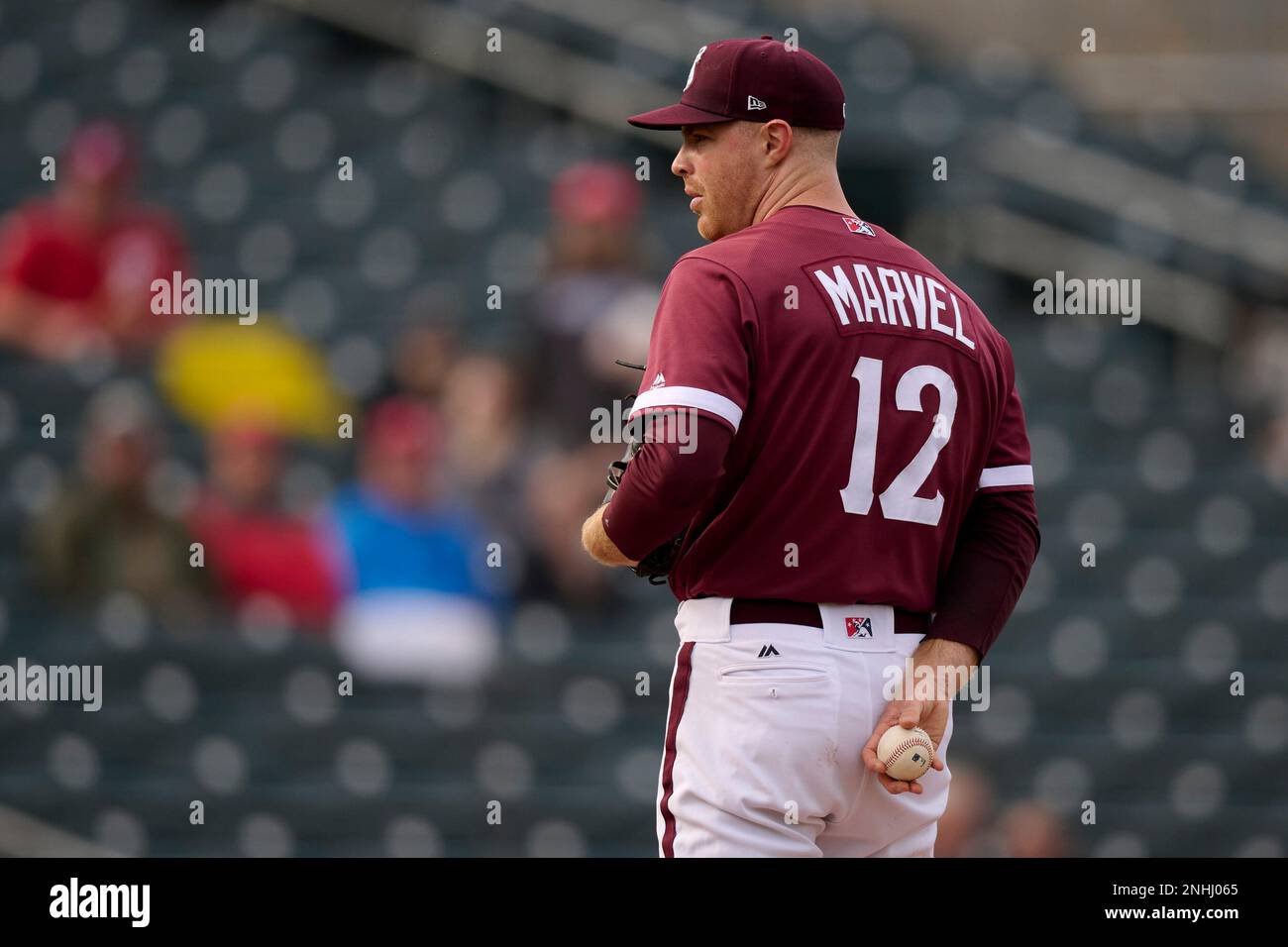 Lehigh Valley IronPigs pitcher James Marvel (12) during an ...