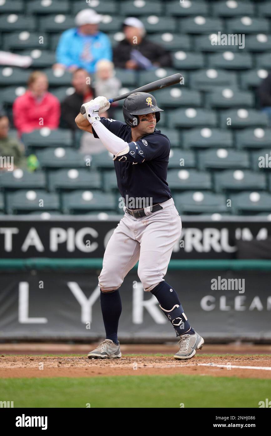 Scranton/Wilkes-Barre RailRiders Ryan LaMarre (5) bats during an International League baseball ...