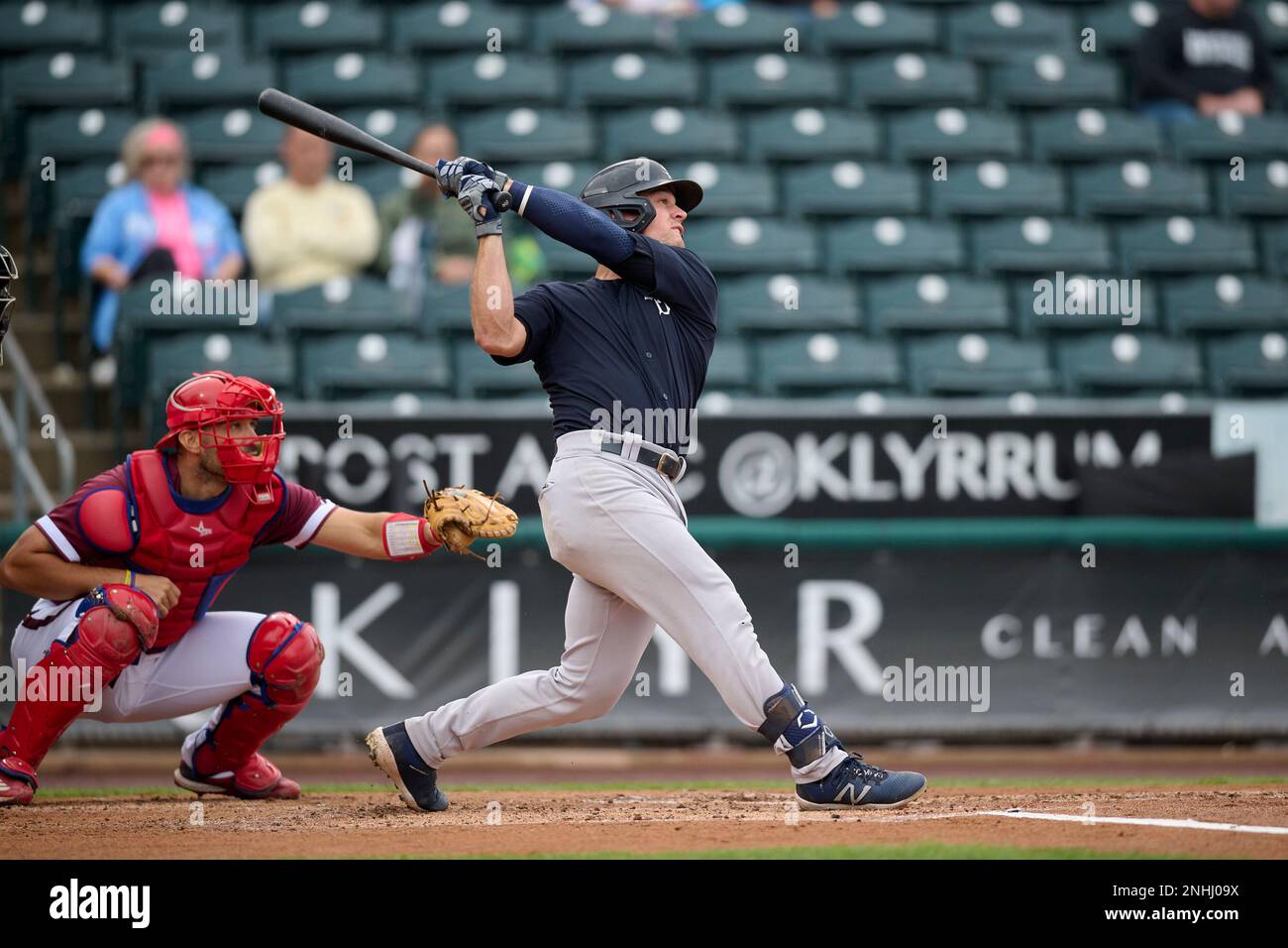 Scranton/Wilkes-Barre RailRiders Ben Rortvedt (10) bats during an International League baseball ...
