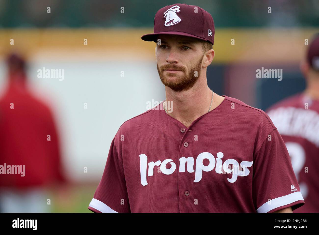 Lehigh Valley IronPigs Madison Stokes (23) during warmups before an International League ...