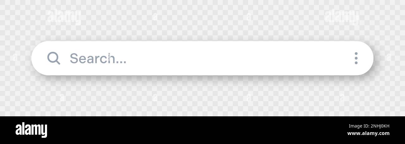 Search bar with round corners. Internet browser engine with search box ...