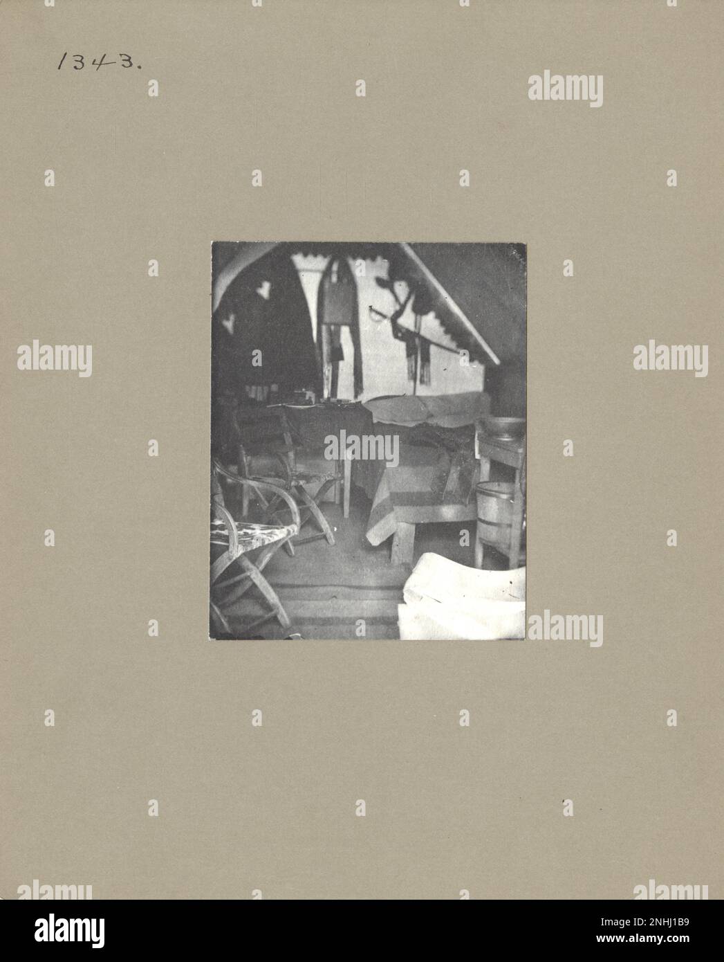 Inside of Tent 19th Century Mathew Brady, Quartermaster, and Other ...