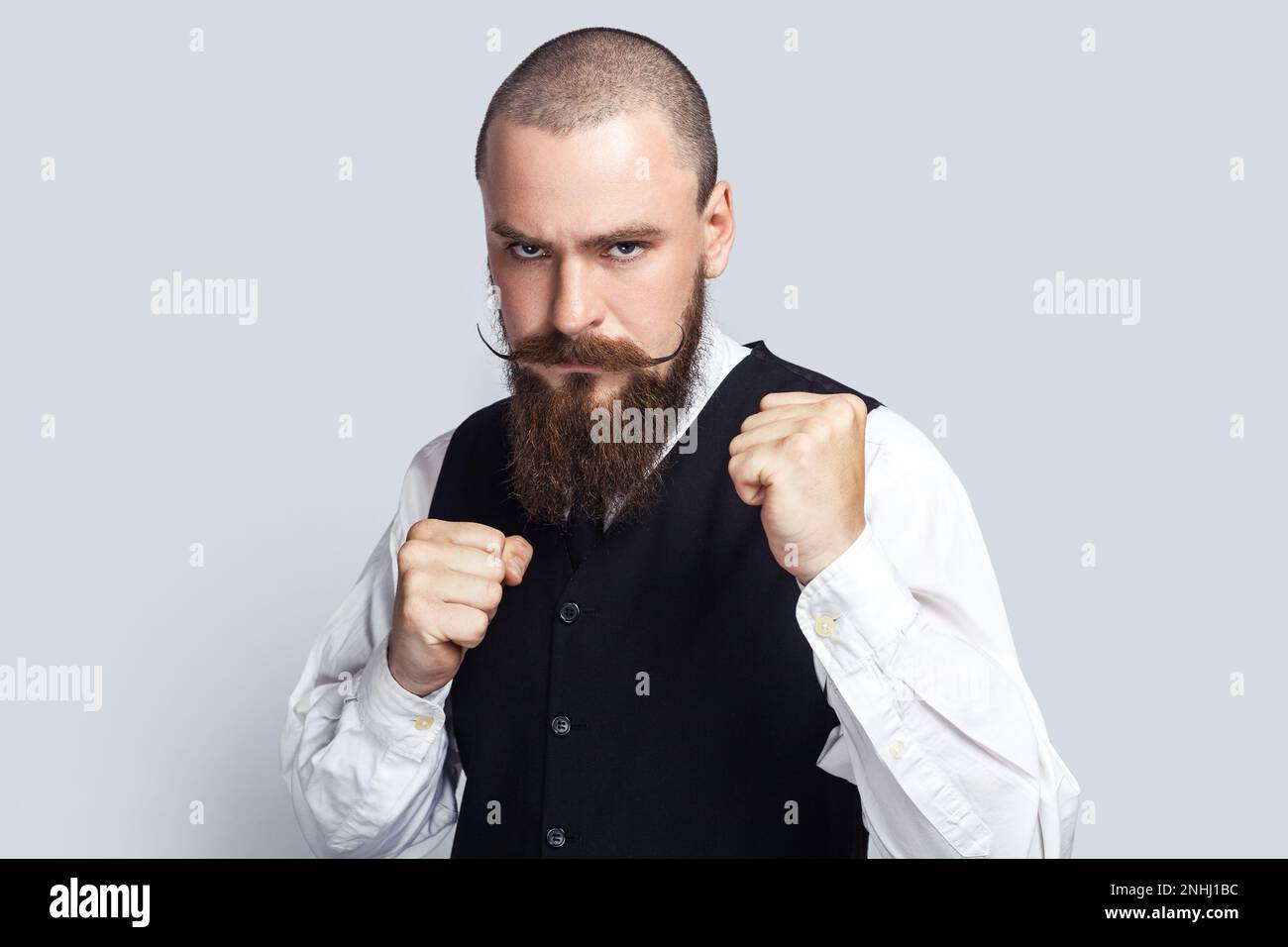 Male boxer hitting camera isolated hi-res stock photography and images ...