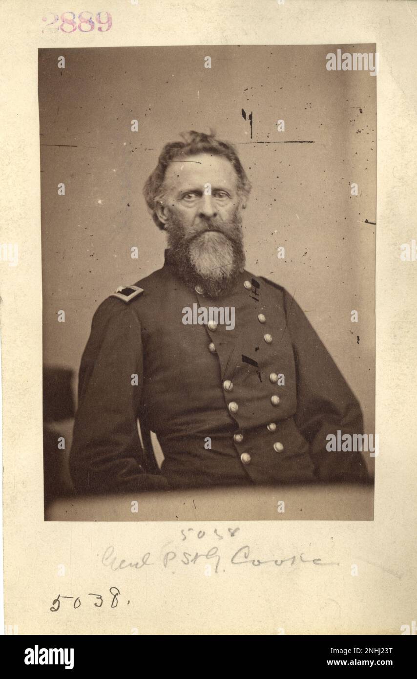 Gen. Philip St. George Cooke 19th Century Mathew Brady, Quartermaster ...