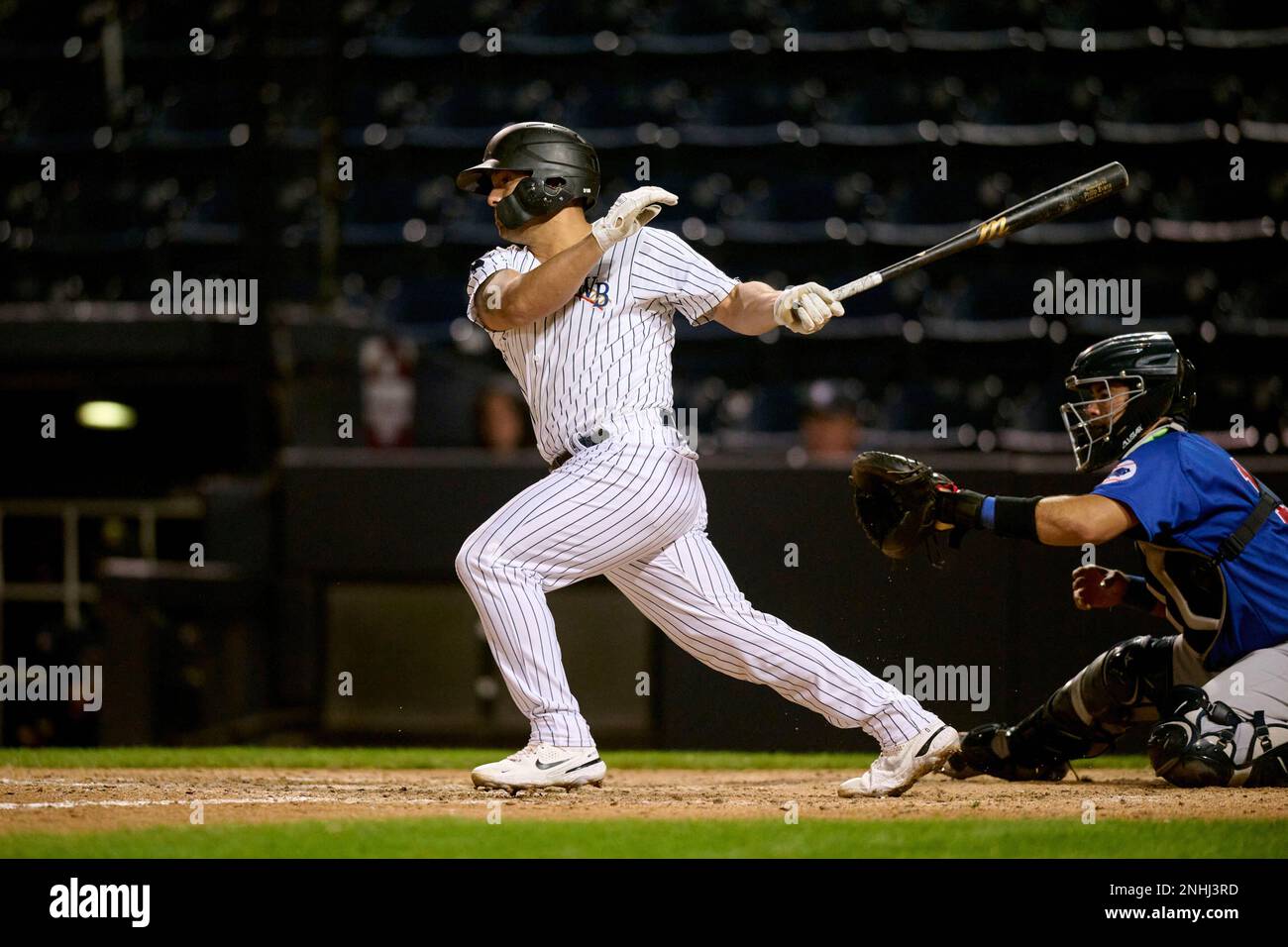 Scranton/Wilkes-Barre RailRiders Phillip Evans (24) bats during an ...