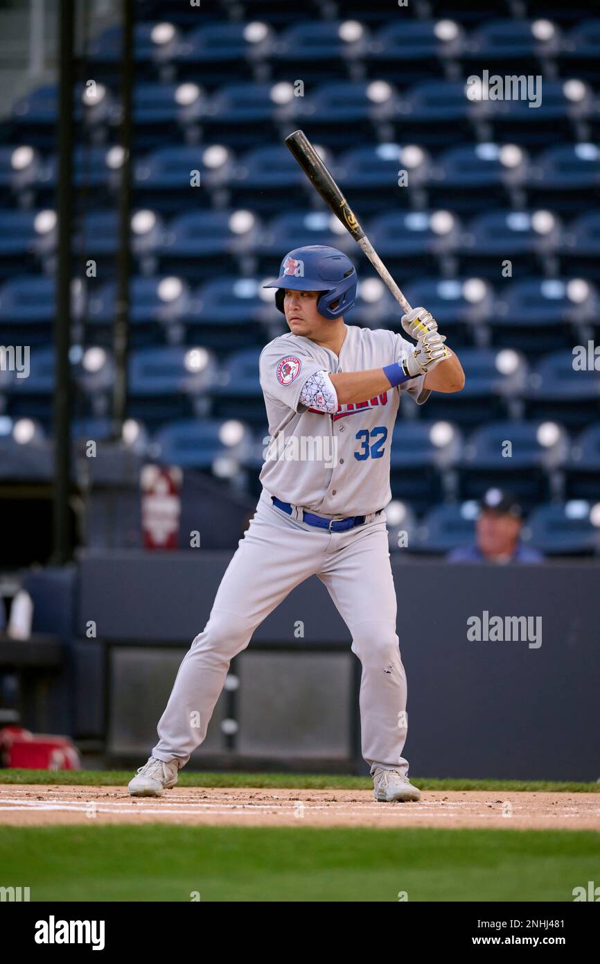 Buffalo Bisons Yoshi Tsutsugo (32) bats during an International League ...