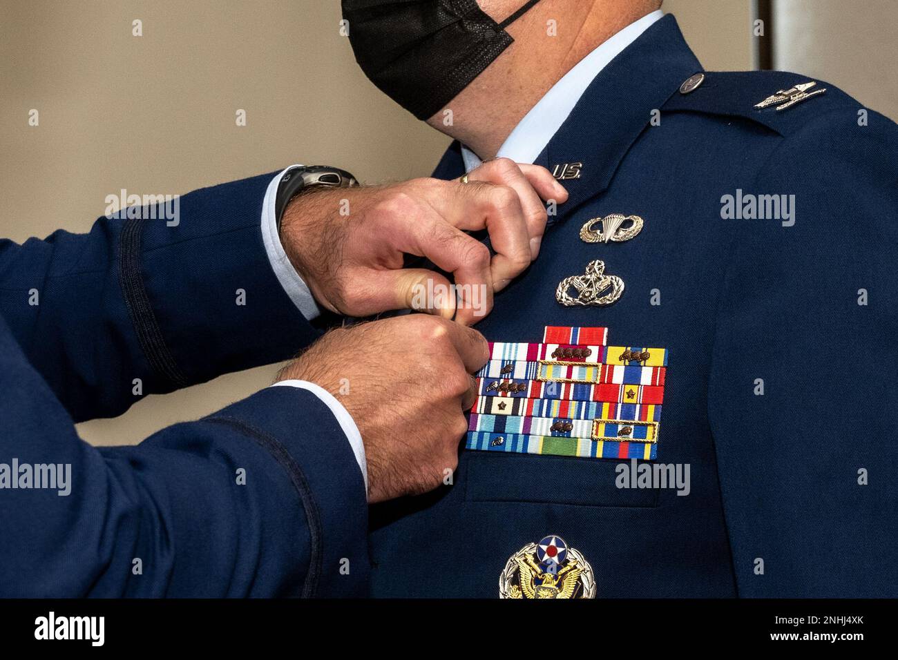 U.S. Air Force Col. Jason Glynn, 375th Mission Support Group outgoing ...