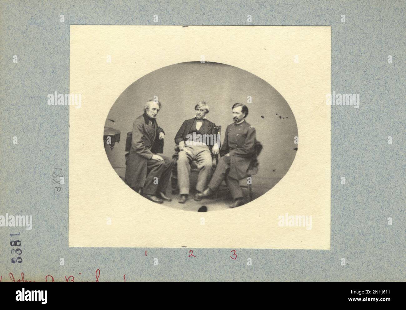 Hon. John A. Bingham, Ohio, Col. Henry L. Burnett and Judge Joseph Holt 19th Century Mathew ...