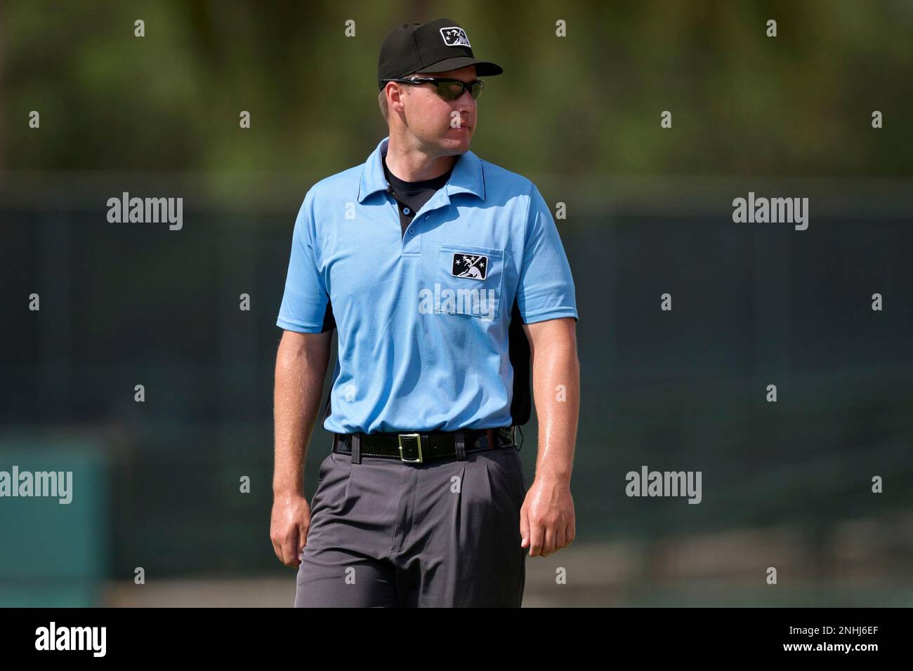 Umpire Samuel Carey during a Florida Complex League baseball game ...