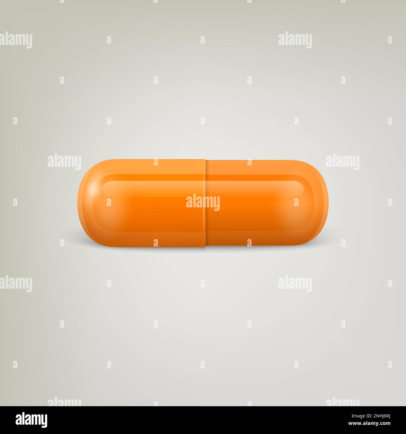 Vector 3d Realistic Orange Pharmaceutical Medical Pill, Capsule, Tablet ...